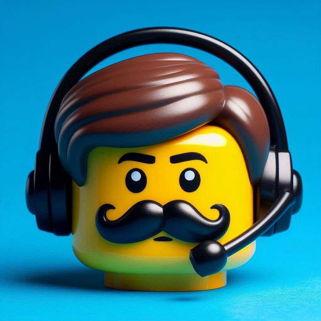 Lego Head with Moustache: The Iconic Minifigure Style Explained - Red ...